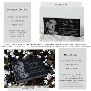 Granite Baby Headstone: Stillborn Pregnancy Loss Keepsake | Baby ...