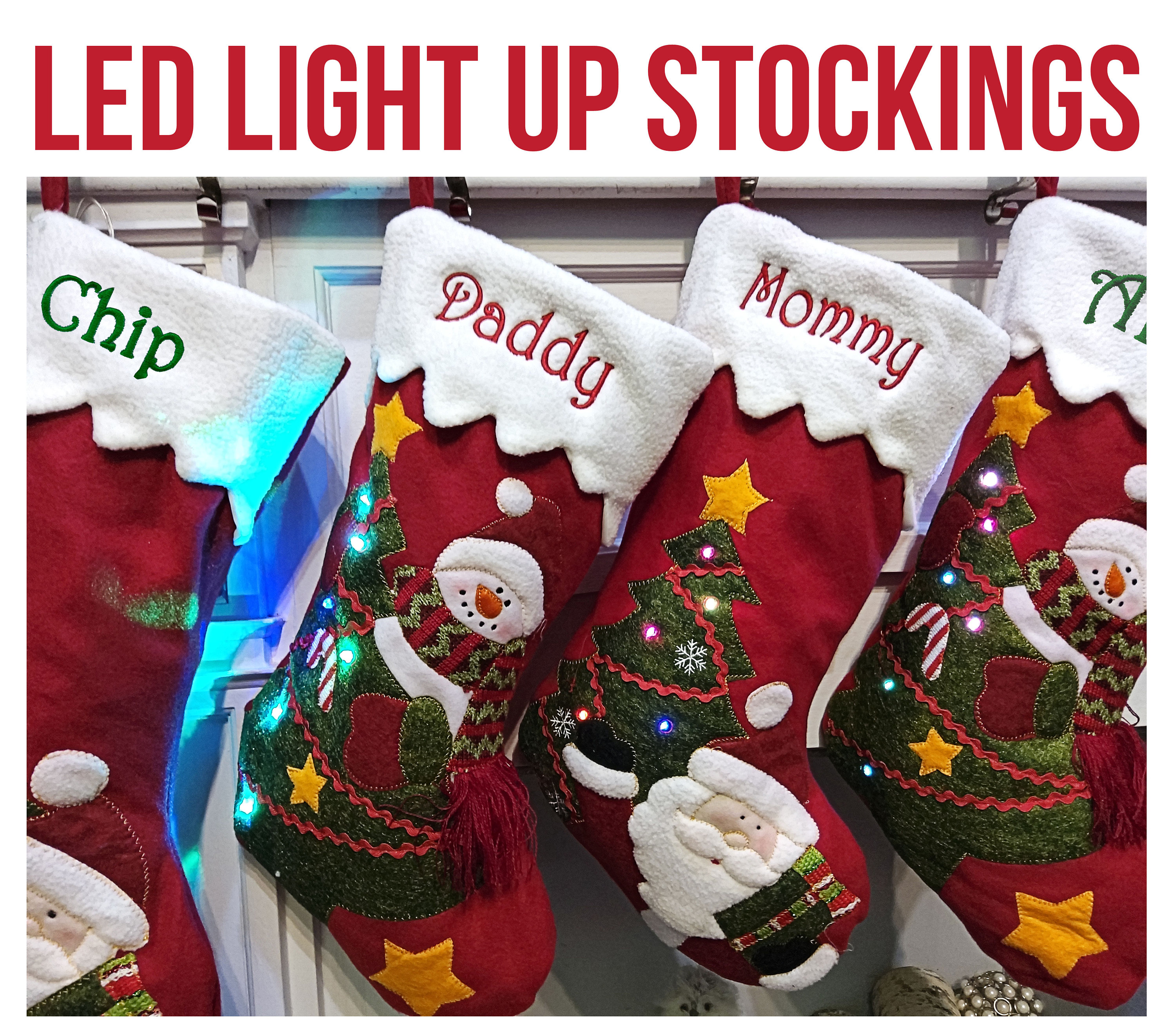 Light up stocking caps store