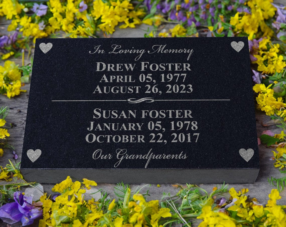 Multiple Name Family Memorial Stone | Husband Wife, Mother Father ...
