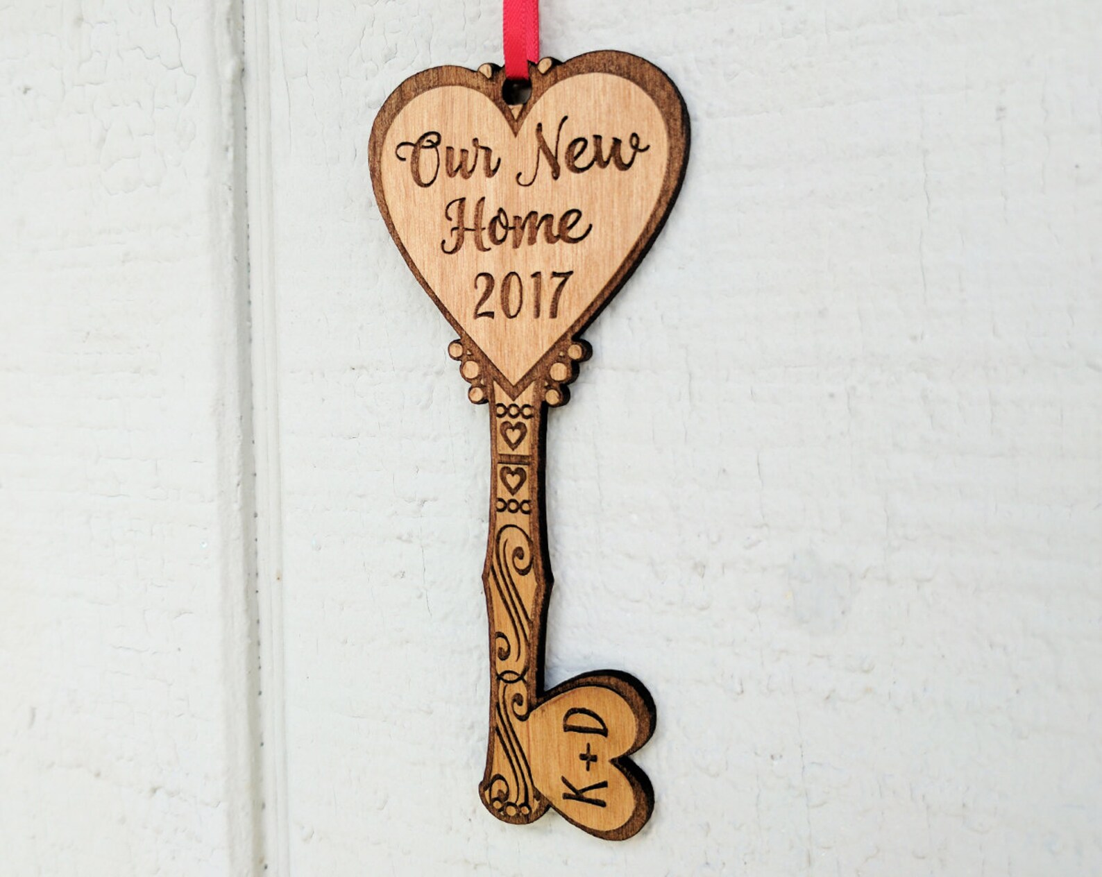 Our NEW Home Key House Custom Ornament Couples Housewarming - Etsy