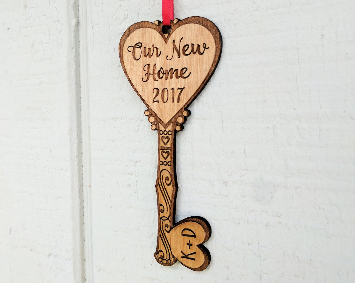 Our NEW Home Key House Custom Ornament Couples Housewarming - Etsy