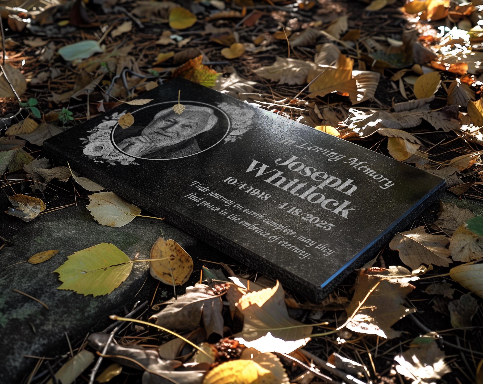 Funeral Portrait Plaque | Obituary Photo Burial Stone | Cemetery Grave ...