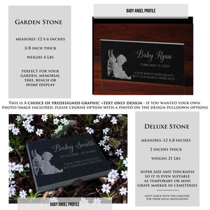 Granite Baby Headstone: Stillborn Pregnancy Loss Keepsake | Baby ...