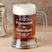 Promoted to GRANDPA PAPA PEPE Beer Mug 16 Oz Engraved Grandfather ...