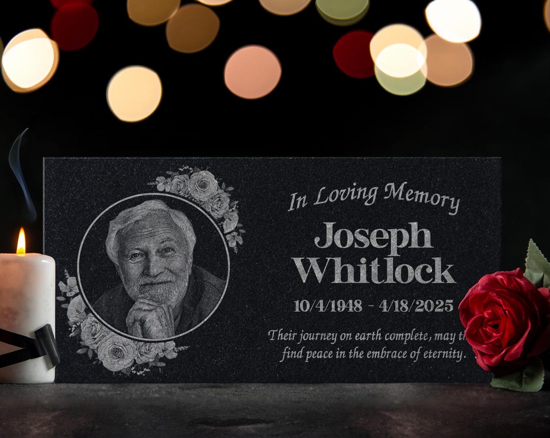 Funeral Portrait Plaque | Obituary Photo Burial Stone | Cemetery Grave ...