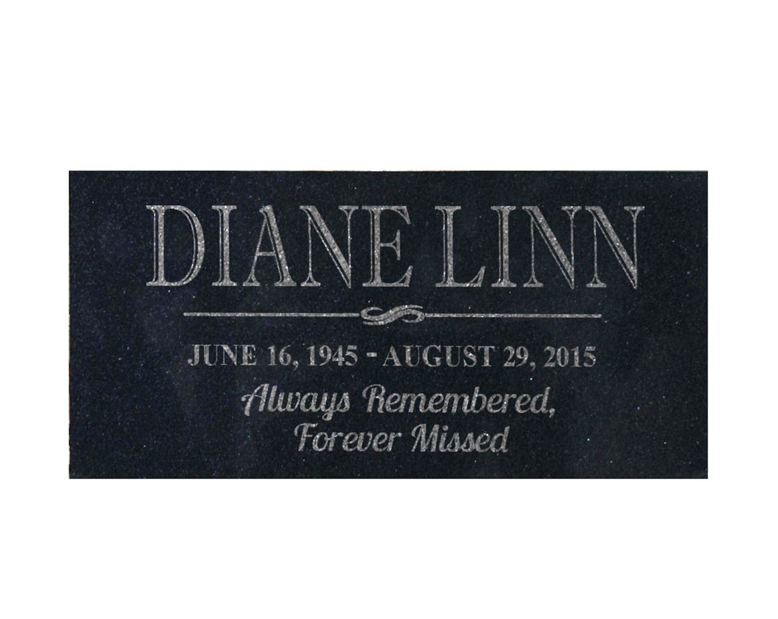 Personalized Memorial Granite Stone Grave Marker Engraved in - Etsy