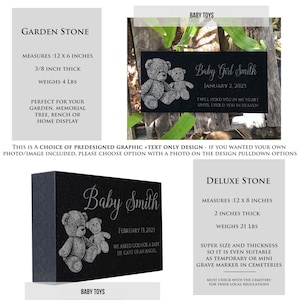 Granite Baby Headstone: Stillborn Pregnancy Loss Keepsake | Baby ...