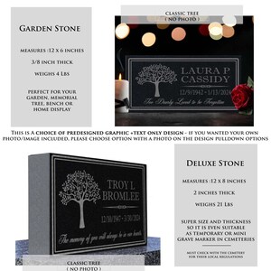Personalized Memorial Stone for Loved Ones | Grave Marker, Burial ...