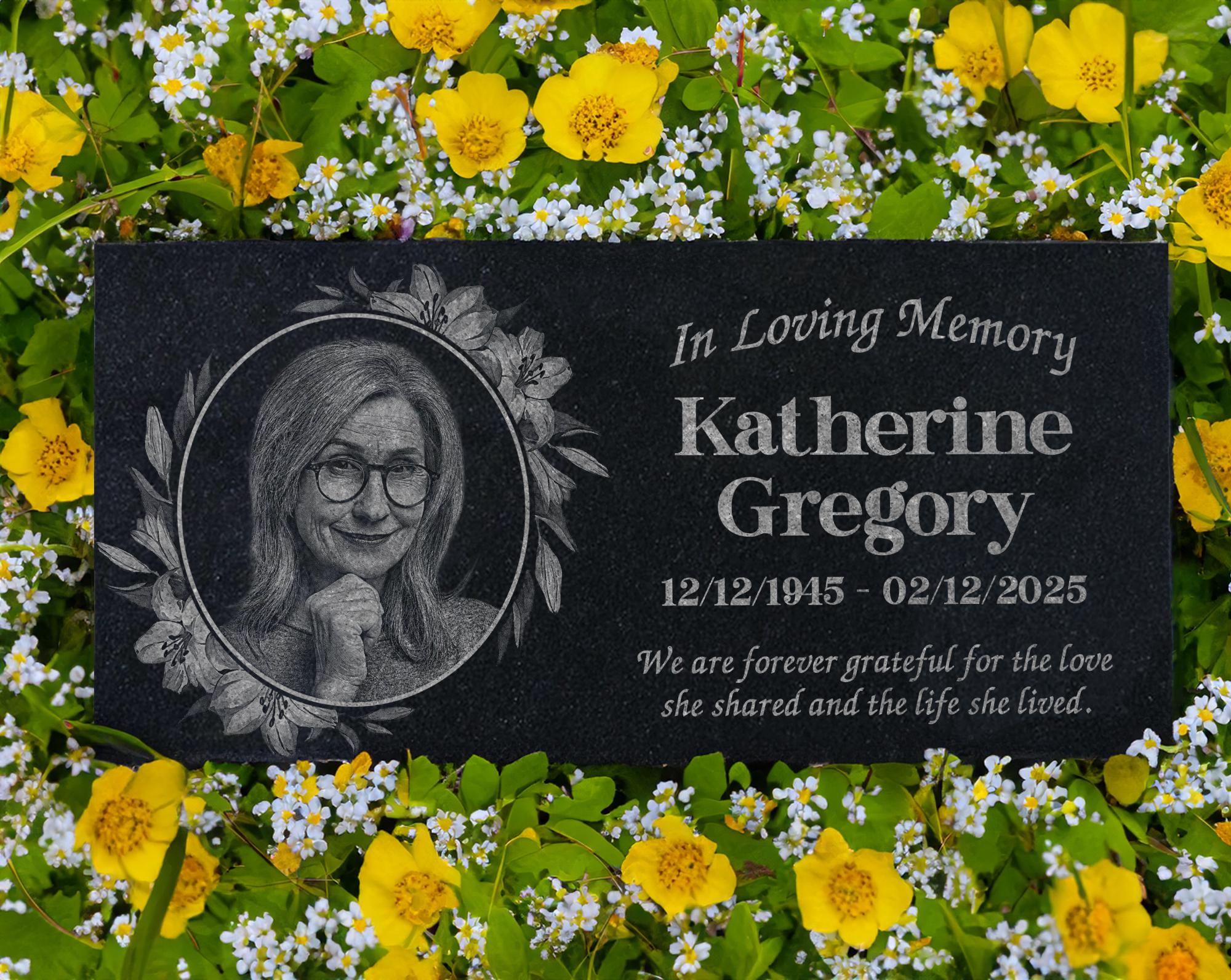 Funeral Portrait Plaque | Obituary Photo Burial Stone | Cemetery Grave ...