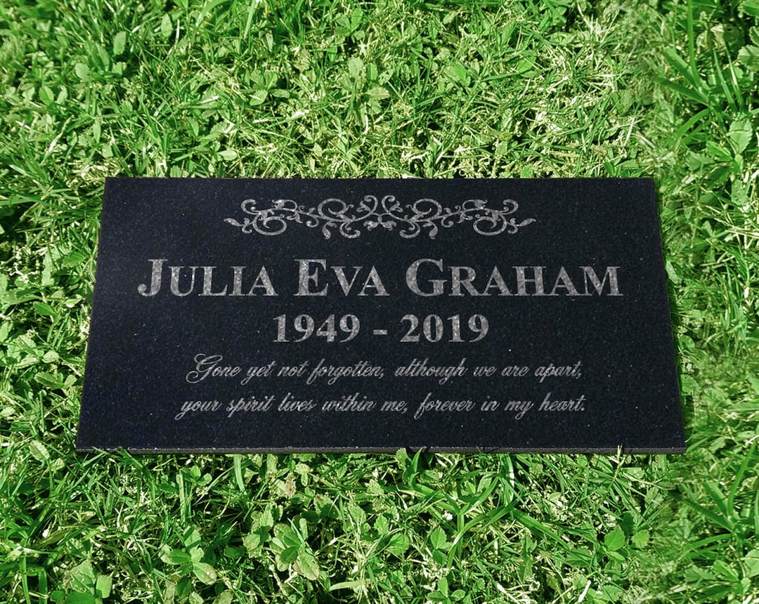 Personalized in Loving Memory Memorial Stone Garden Yard Indoor Outdoor ...