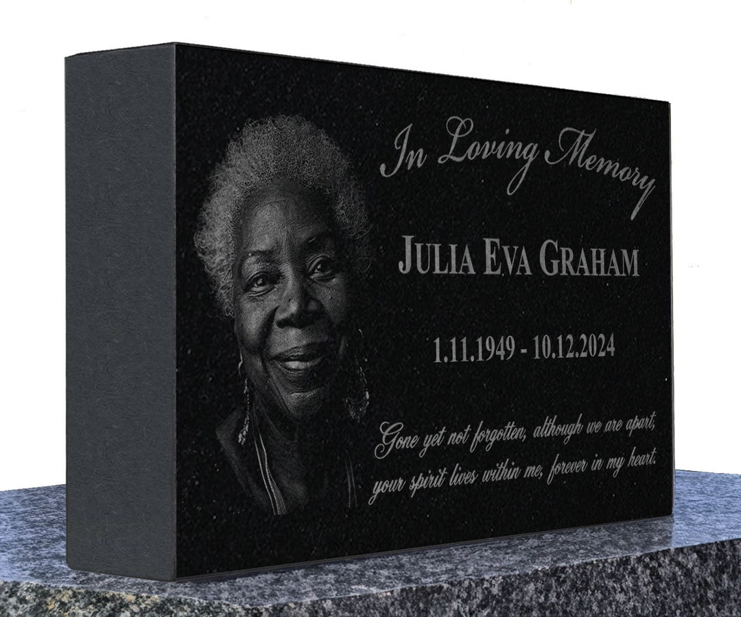 Personalized in Loving Memory Memorial Stone Garden Yard Indoor Outdoor ...