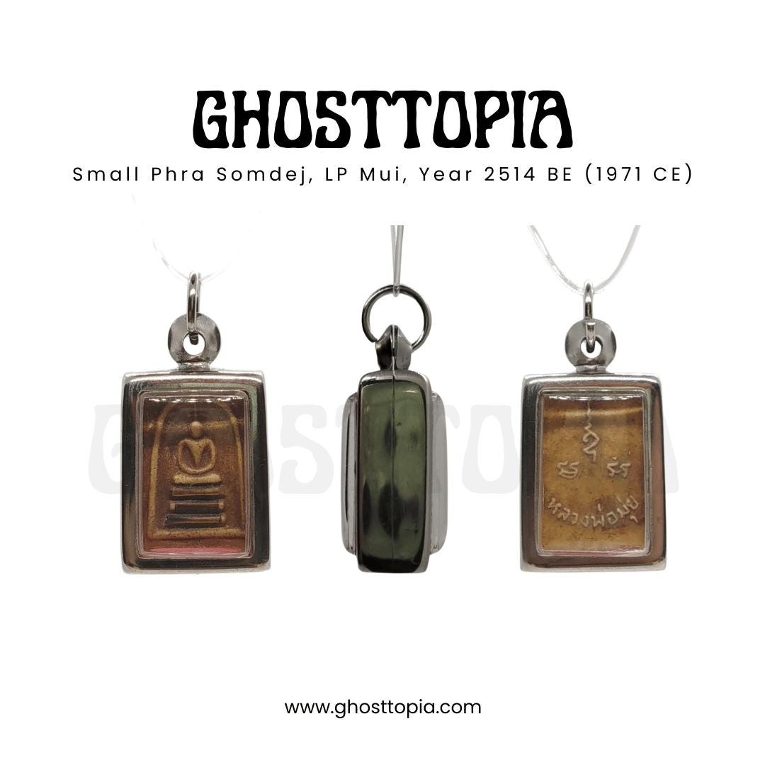 Small Phra Somdej LP Mui, Wat Don Rai, Year 2514 (1971), Suphan Buri ...