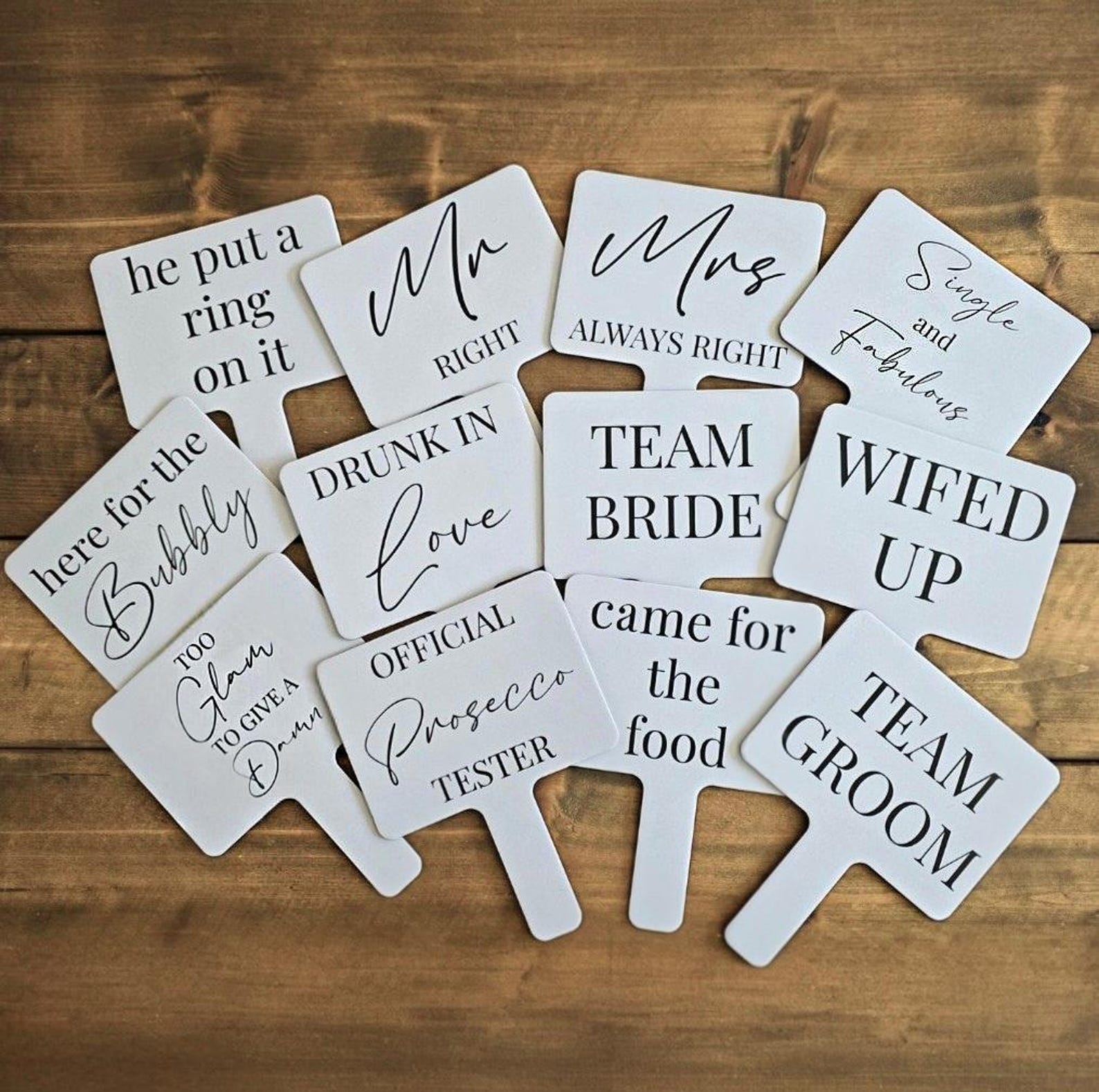 Photo Booth Props | for Weddings, Parties, Hen Dos & Birthdays | 12 ...