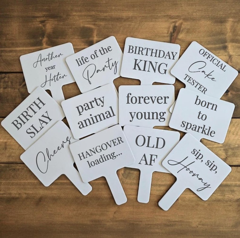 Birthday Photo Booth Props | Birthdays, Parties and Weddings | 12-pack ...