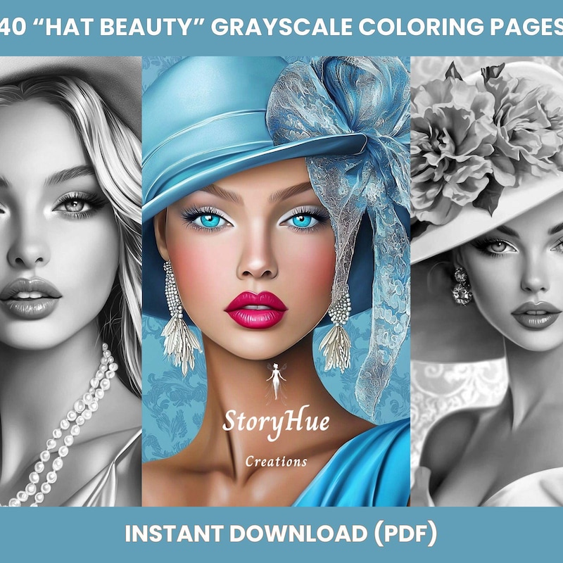 Grayscale Coloringbooks - Etsy UK