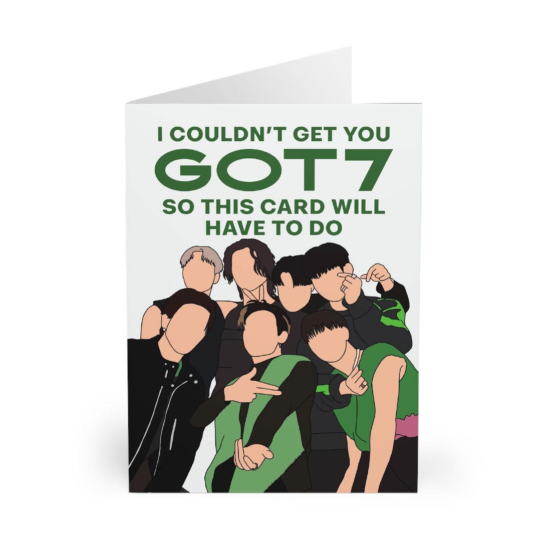 GOT7 Inspired K-pop Greetings Card - Kpop Birthday, IGOT7 - A5 & A6 - Etsy