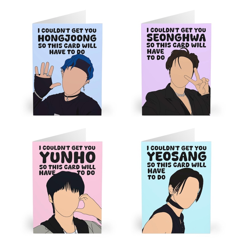 Ateez Valentines Cards - Etsy