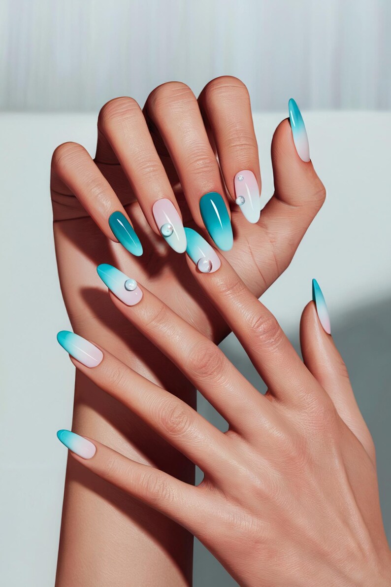 Watermelon Nail Art Set | Fruity Summer Press on Nails | Bright ...