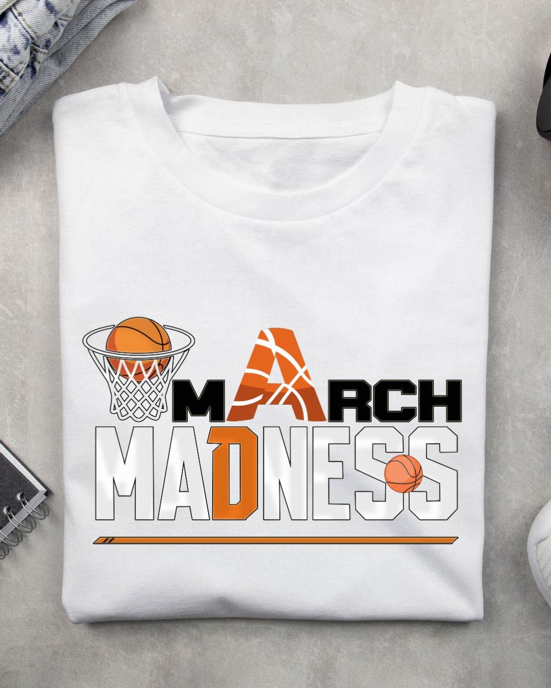 March Madness T-shirt | Basketball Tournament Fan Tee | NCAA Sports ...