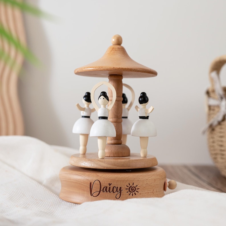 Personalized Wooden Music Box,engraved Musiccal Box,baby Keepsake Gift ...