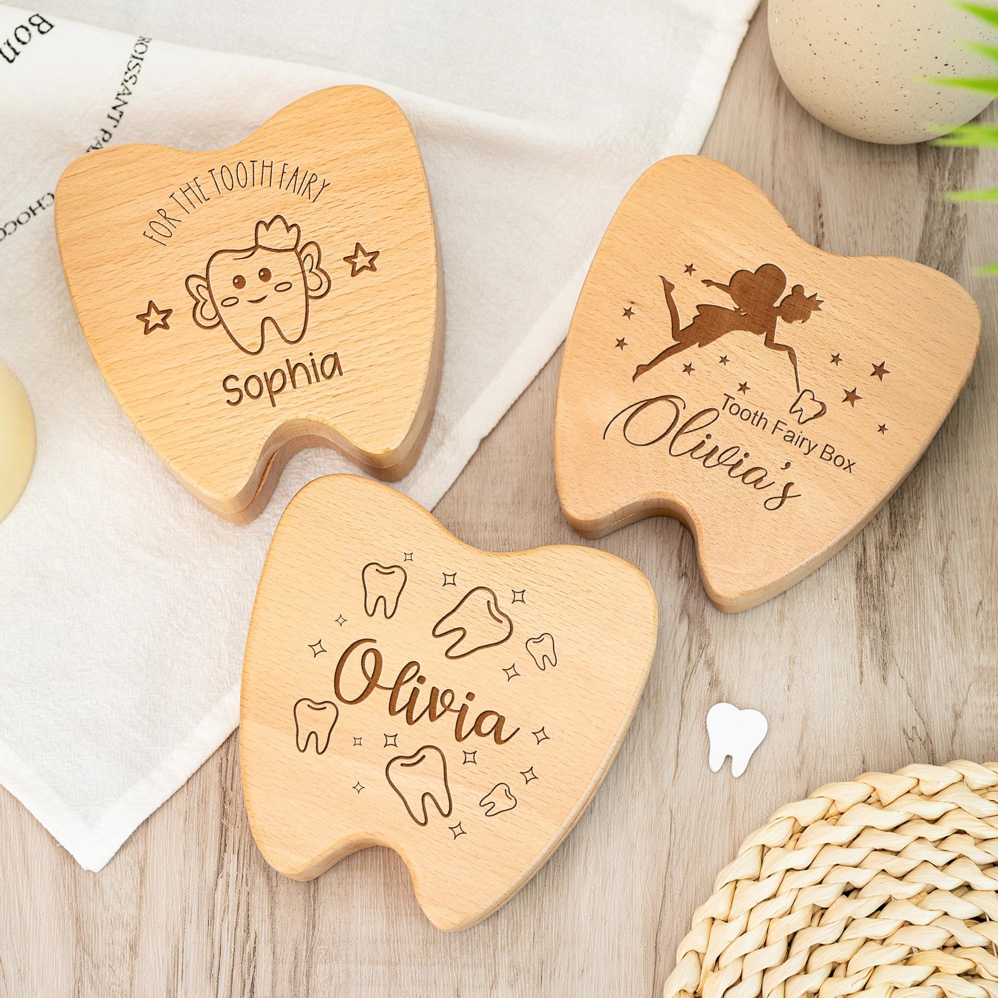 Tooth Fairy Box,wooden Tooth Box Keepsake,baby Tooth Keepsake,tooth ...