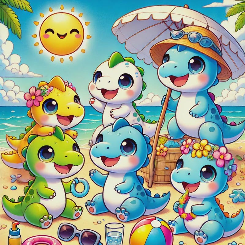 Chibi Dinosaur - Etsy