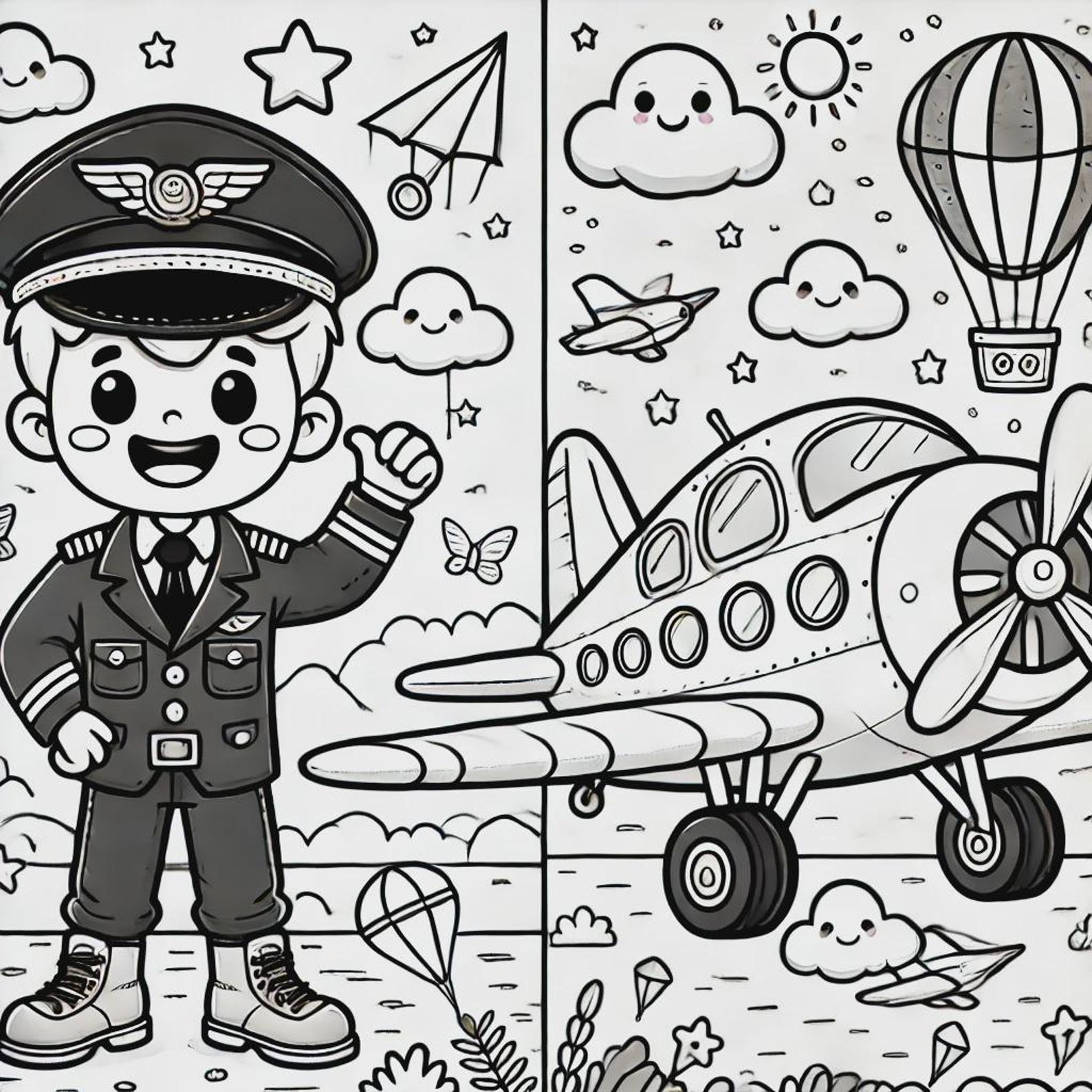 My First Occupations Coloring Book for Kids | 10 Fun Career Pages - Etsy