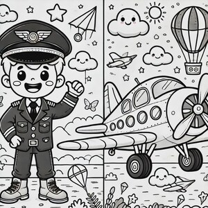 My First Occupations Coloring Book for Kids | 10 Fun Career Pages - Etsy