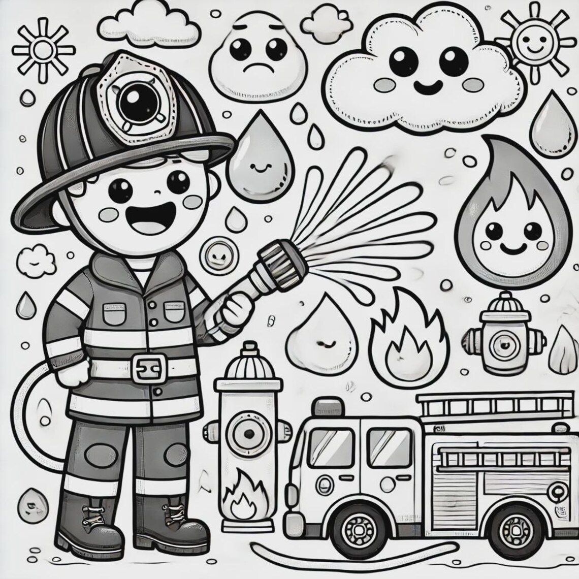 My First Occupations Coloring Book for Kids | 10 Fun Career Pages - Etsy