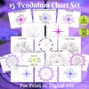 20 Pendulum Charts PDF | 20 Dowsing Charts | Letter & A4 - Etsy Canada