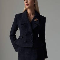 Modest Formal Suit,satin Suit,blazer and Pant Women Suit,dried Rose ...