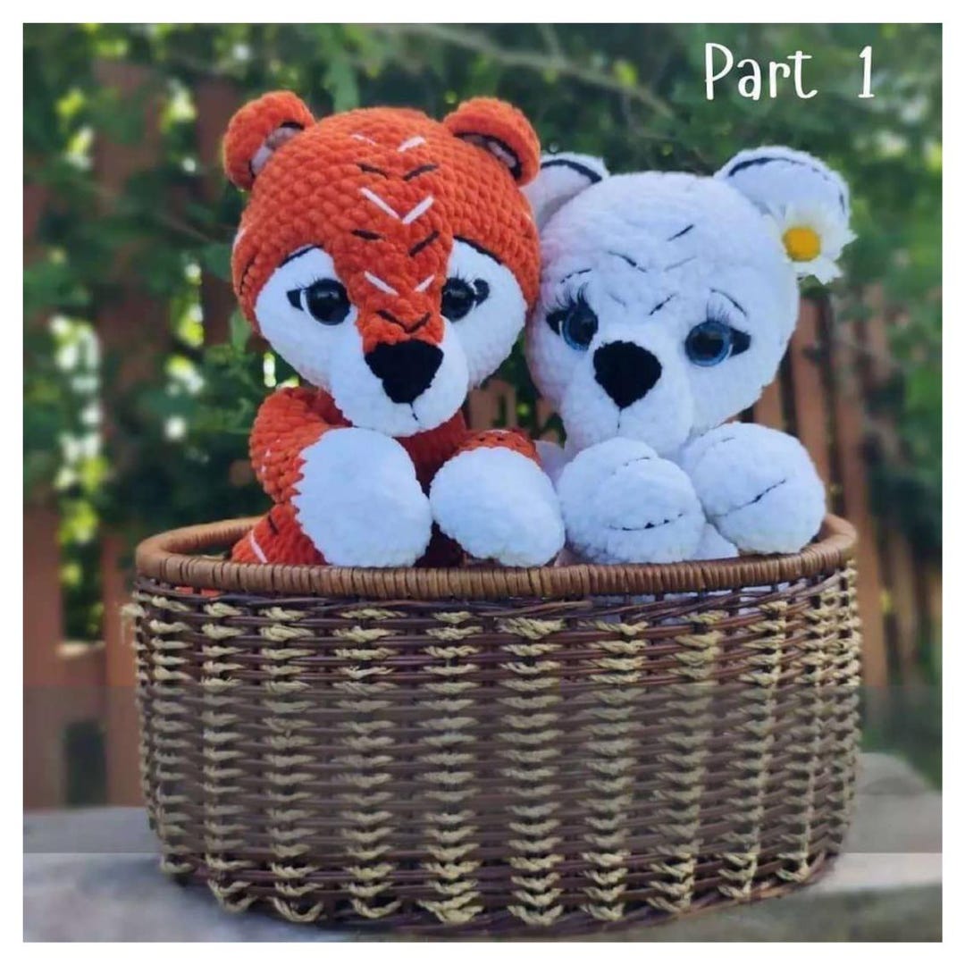 Crochet Big Plush Tiger Amigurumi Pattern | PDF Tutorial for Soft Toy ...