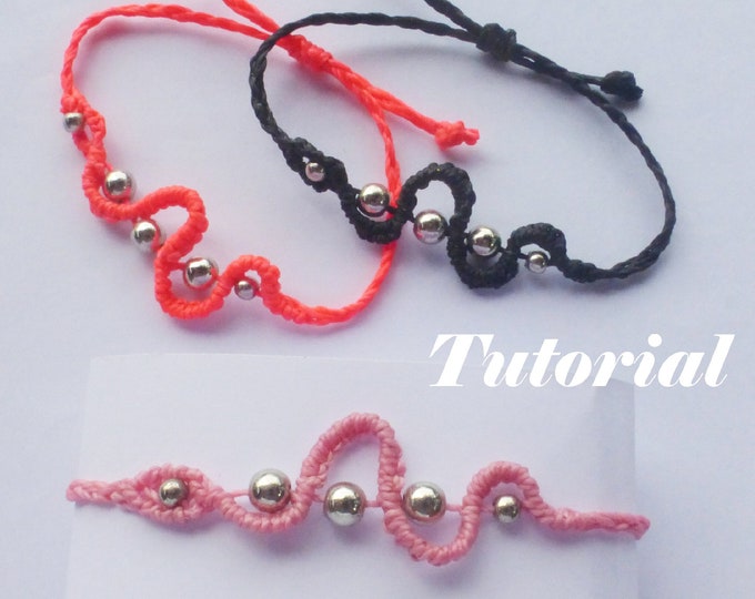 Macrame Bracelet Tutorial - Snake Bracelet Micro Macrame Jewelty ...