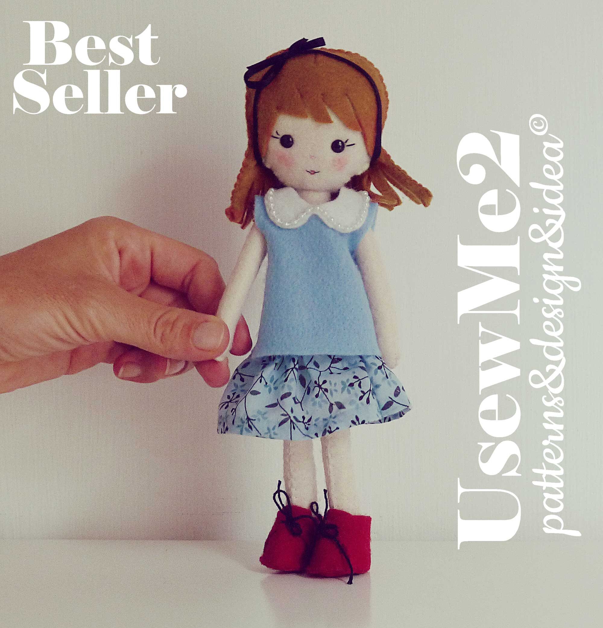 Doll Felt Pattern Vintage Girl Sewing Pattern Pdf Felt - Etsy Australia