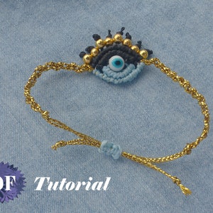 Macrame Bracelet Tutorial - Eye Bracelet Micro Macrame Jewelty Pattern ...