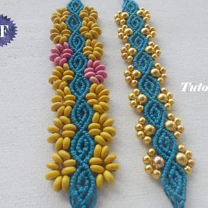 Micro Macrame Bracelet Tutorial - Indah Bracelet Macrame Jewelty - Beaded Bracelet Double Half ...