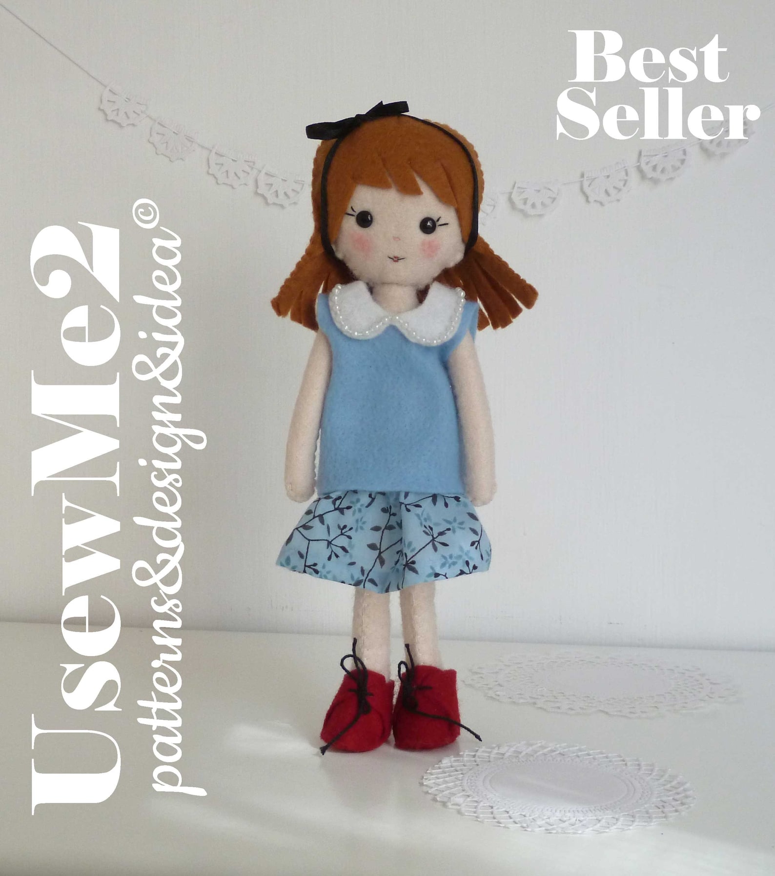 Doll Felt Pattern Vintage Girl Sewing Pattern Pdf Felt - Etsy