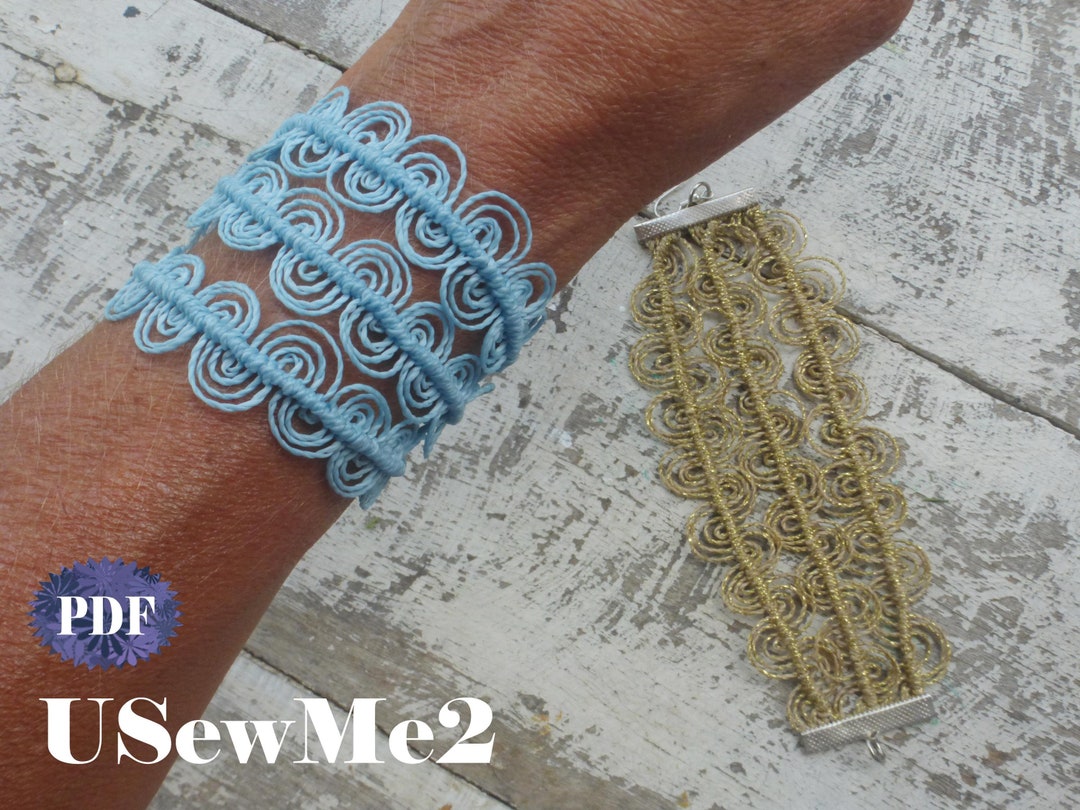 Macrame Bracelet Tutorial - Flow Cuff Bracelet Micro Macrame Jewelty ...