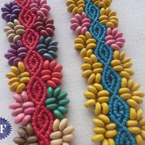 Micro Macrame Bracelet Tutorial - Indah Bracelet Macrame Jewelty - Beaded Bracelet Double Half ...