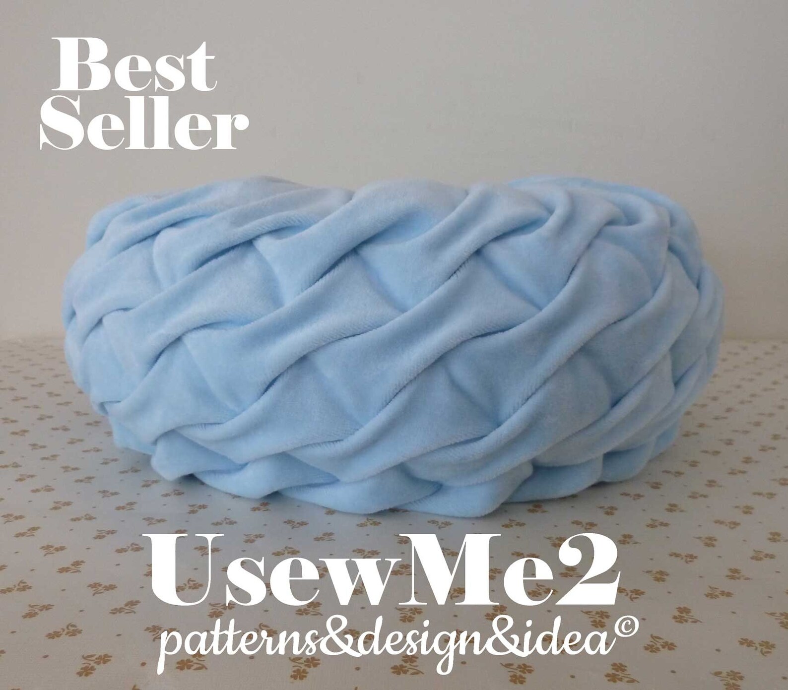 Smock Pillow Sewing Pattern PDF - Decorative Sewing Smocked Round ...