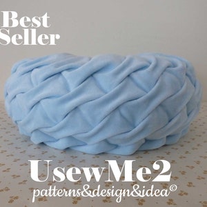 Smock Pillow Sewing Pattern PDF - Decorative Sewing Smocked Round ...