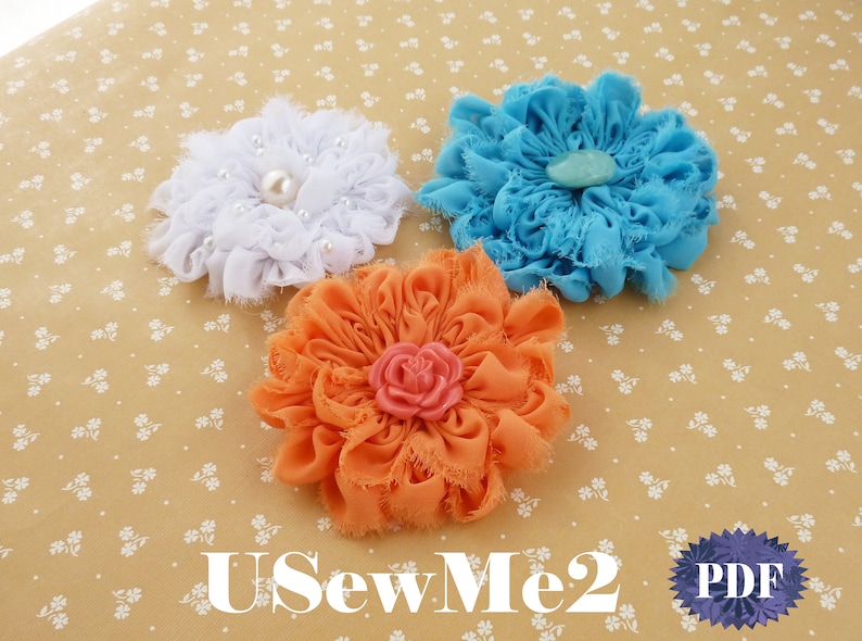 Fabric Flower Sewing Pattern Angie Fabric Flower Tutorial Print ...