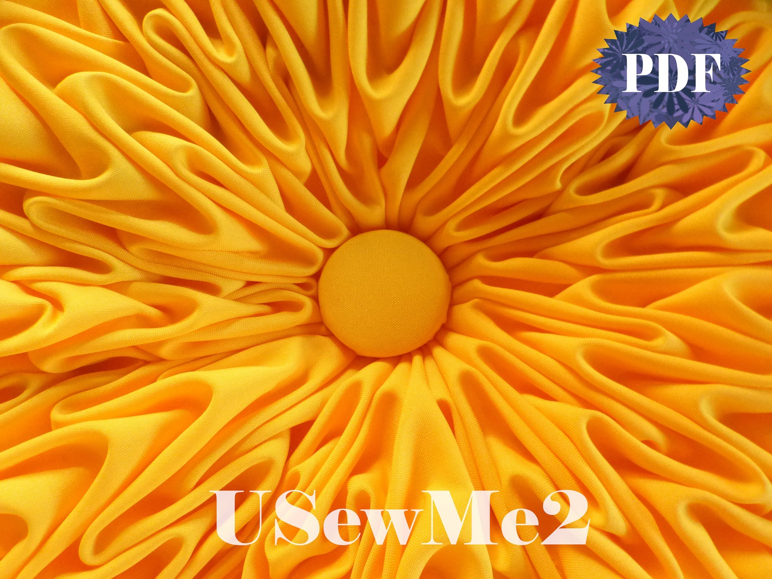 Smock Pillow Sewing Pattern PDF - SUN Decorative Sewing Smocked Round ...