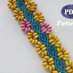 Micro Macrame Bracelet Tutorial - Indah Bracelet Macrame Jewelty - Beaded Bracelet Double Half ...