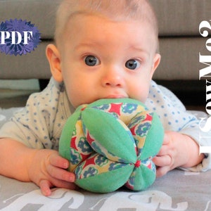 Puzzle Ball Pattern - Any SIZE Sew Fabric Tutorial - Fabric Ball Toy ...