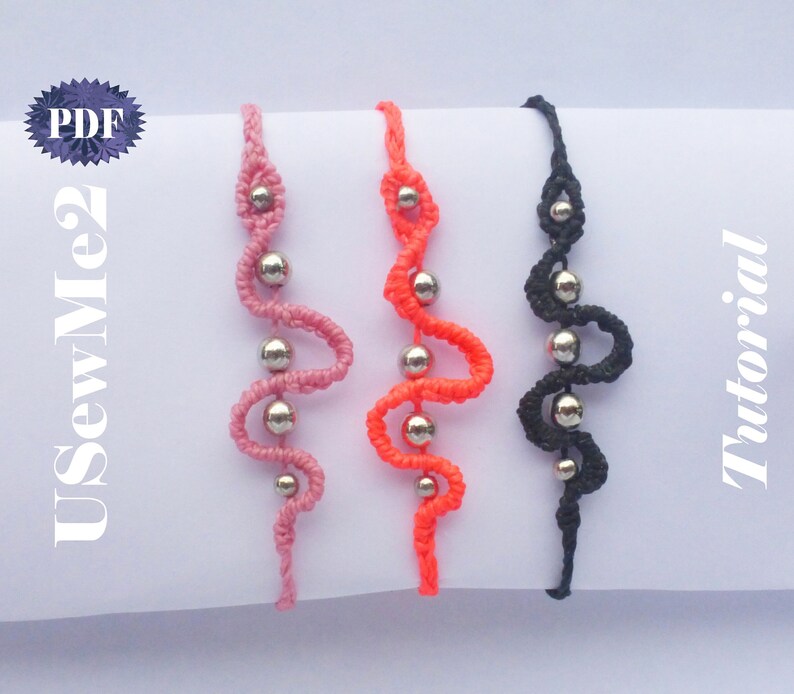 Macrame Bracelet Tutorial - Snake Bracelet Micro Macrame Jewelty ...