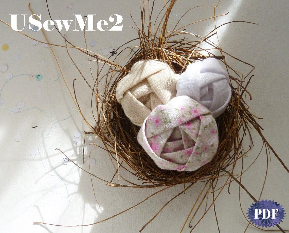 Rose Flower Sewing Pattern Rosettes Fabric Flower Tutorial - Etsy
