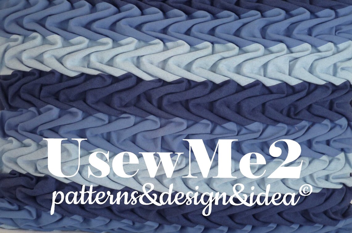 Smocked Pillow Sew Pattern Waves Rectangle Hand Sew Cushion PHOTO ...