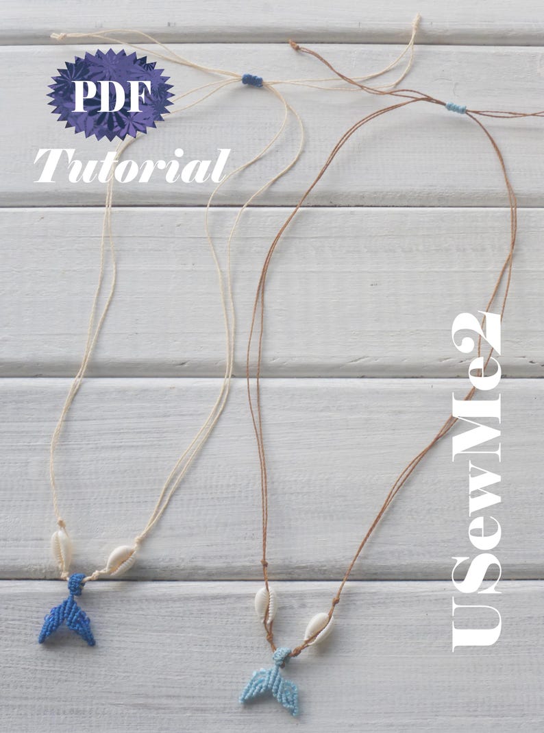 Macrame Bracelet Tutorial - Mermaids Fin Bracelet, Necklace and Earrings Micro Macrame Jewelty ...