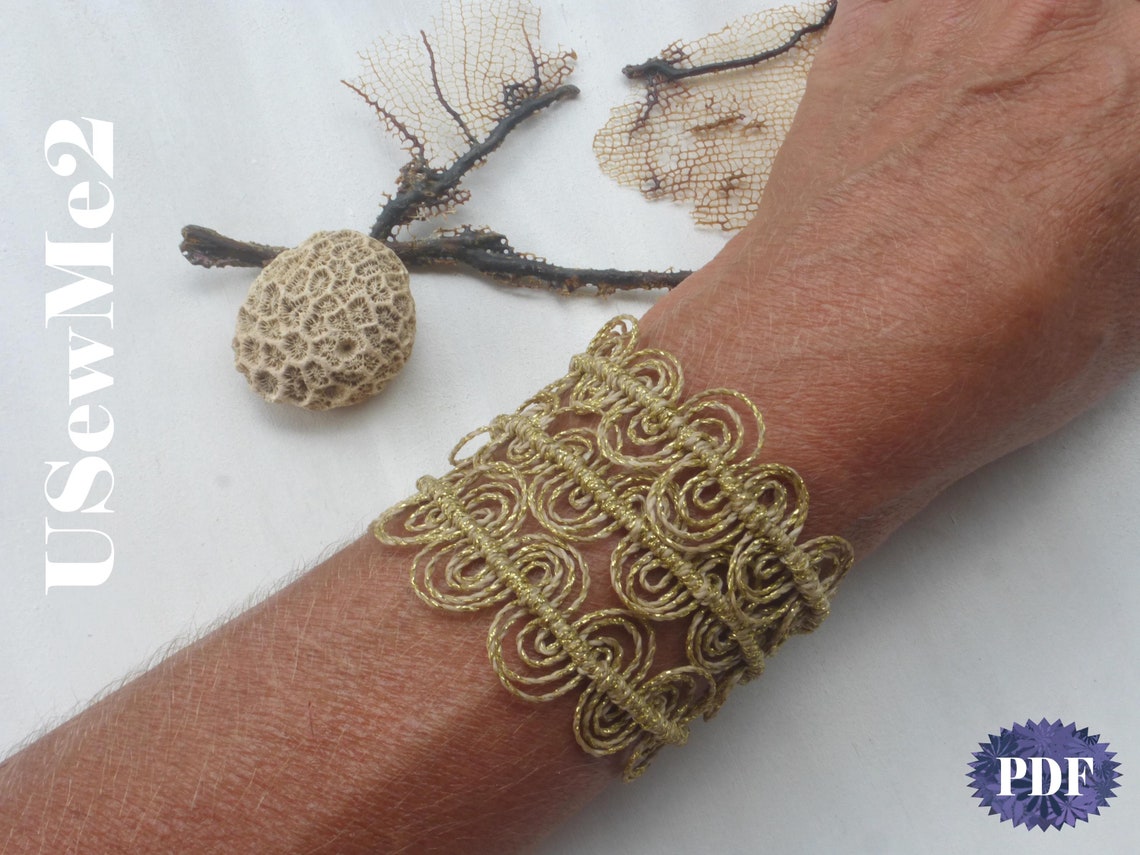 Macrame Bracelet Tutorial - Flow Cuff Bracelet Micro Macrame Jewelty ...